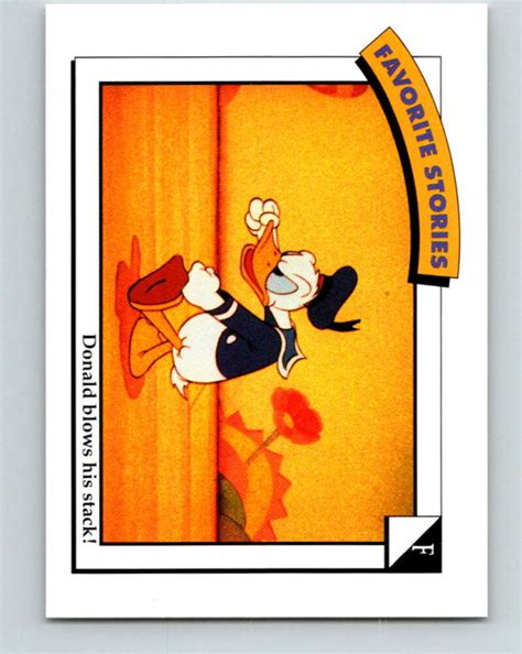 1991 Impel Walt Disney 42 F Donald Blows His Stack V41688 Hockey