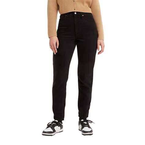 Jeans Mom Mujer Levis Negro High Waisted 26986 000