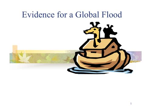 Evidence For A Global Flood Biblical Scientific Arguments