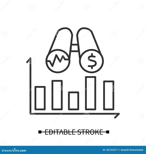 Sales Forecasting Icon Stock And Retail Planing And Analytics Simple Vector Illustration Stock