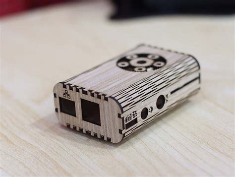 Laser Cut Flex Flexible Raspberry Pi Wooden Case Free Vector File