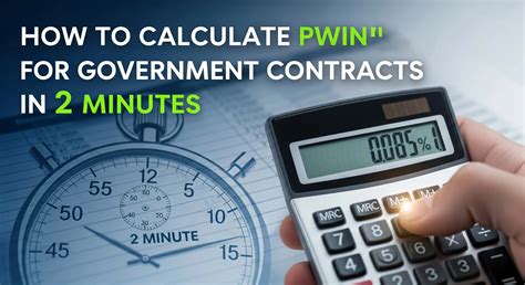How To Calculate Pwin For Government Contracts In 2 Minutes Cleatus