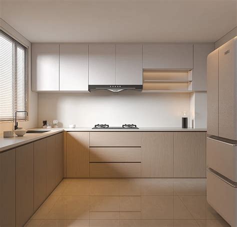 现代厨房 奶油风厨房 极简厨房 原木厨房 冰箱 抽油烟机 室内设计 拓者设计吧 花瓣网