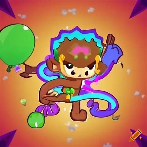 Vibrant Bloons Td 6 Episode 1 Thumbnail With Colorful Monkey Towers And