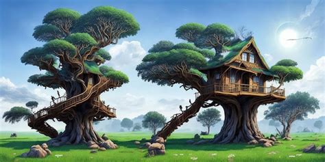 The Tree House From The Movie Disney S Animated Series Premium AI Generated Image