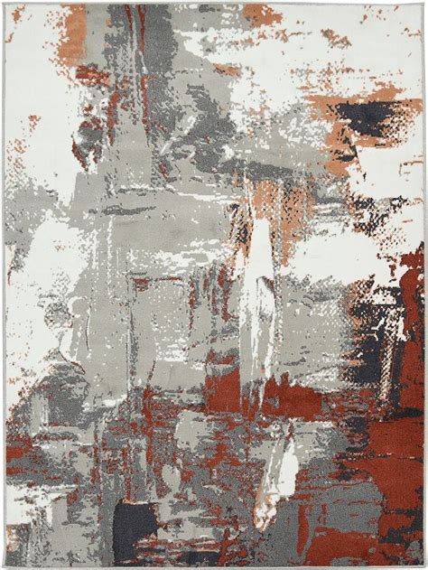 Stunning Alpine Rust Rug 67 X 9