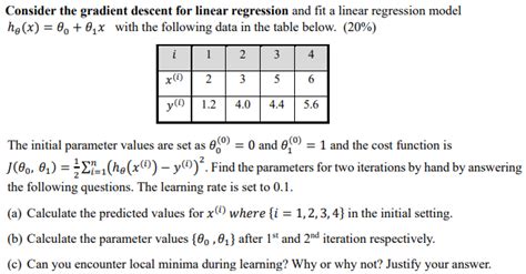 solved consider the gradient descent for linear regression