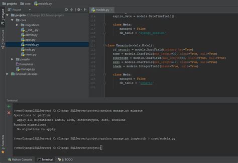 Conectando Django Com Sqlserver 2017 E Mapeando Dados Já Existentes No