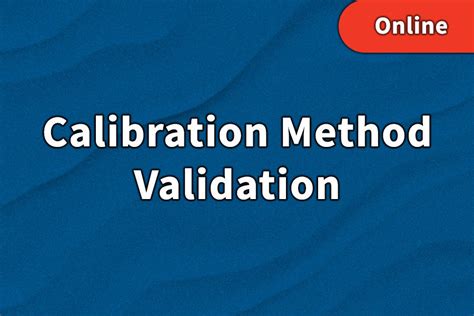Calibration Method Validation Thumbnail