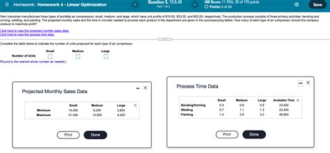 Solved Homework Homework 4 Linear Optimization Question