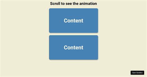 Scroll Animation Codesandbox Scroll Animation Codesandbox