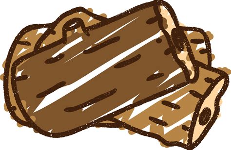 Logs Chalk Drawing 45048029 Png
