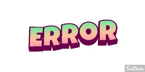 Error Word Animated  Logo Designs