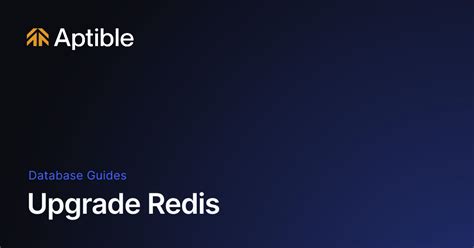 Upgrade Redis Aptible
