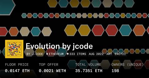 Evolution By Jcode 00689 Eth Collection Opensea