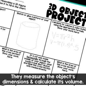 Volume And Cross Sections Mini Project Activity By Rise Over Run