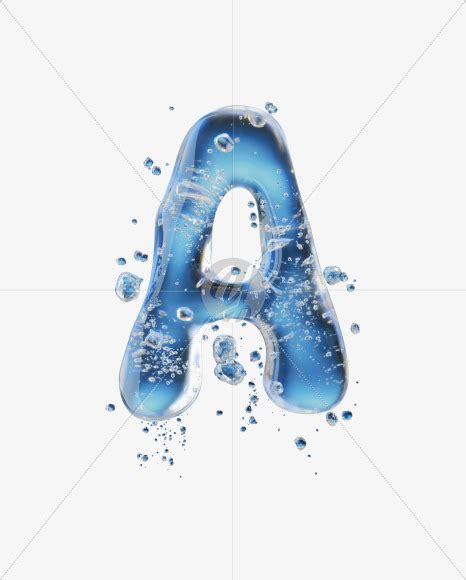 Water Alphabet On Yellow Images Creative Fonts S80990