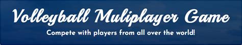 Github Xt60volleyball Multiplayer Game Multiplayer Volleyball Game