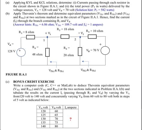 Solved A Applying Kvl And Kcl Relations Determine I