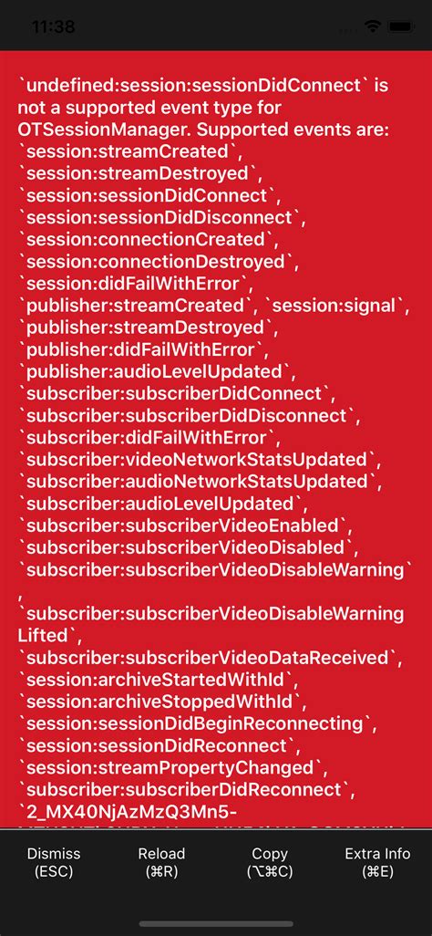undefined session sessiondidconnect · issue 329 · opentok opentok