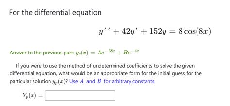 Answered The Differential Equation Wer To The Bartleby