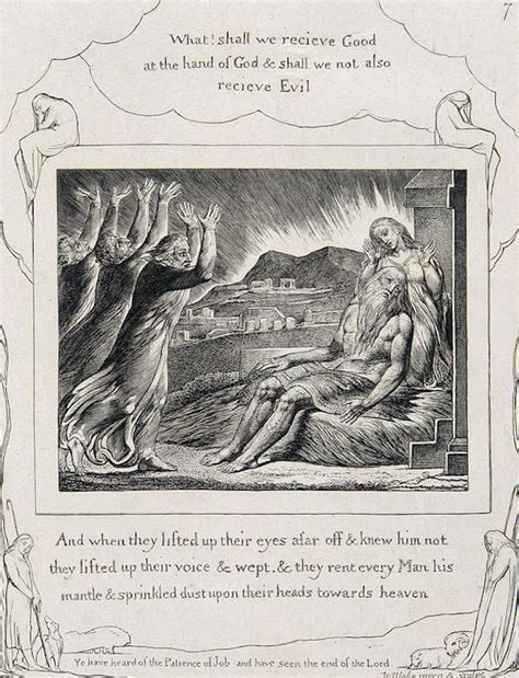 Engraving 6 Jobs Comforters Book Of Job William Blake Artist Books