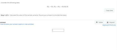 Consider The Following Data 11 1111 11 11011 Copy Data Step 1 Of 3 Calculate The Value