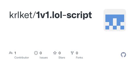 V Lol Script Script At Main Krlket V Lol Script GitHub