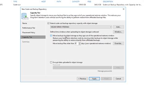 Freenas Configuración De Veeam Backup Repository Object Storage