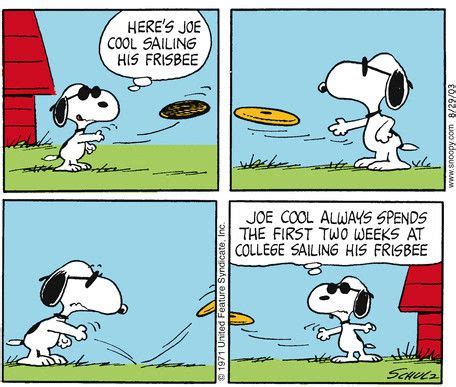 Peanuts By Charles Schulz For August 29 2003 Gocomics Snoopy