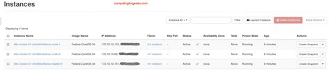 Create Kubernetes Cluster On Openstack Magnum With Fedora Coreos Computingforgeeks