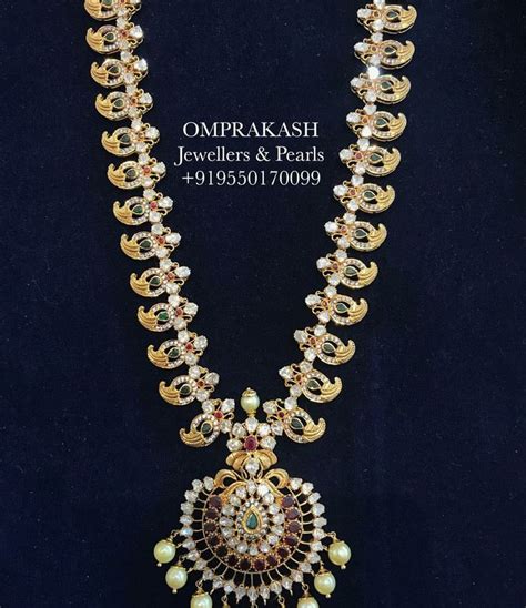 Pin By Avadhootha Sharanya On Long Haram Designs Black Beaded Jewelry