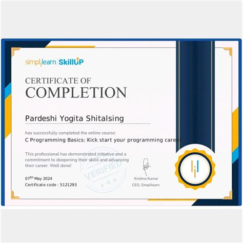 Yogita Pardeshi On Linkedin Today I Completed Online Course C