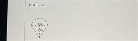 Solved Find The Area Chegg Com