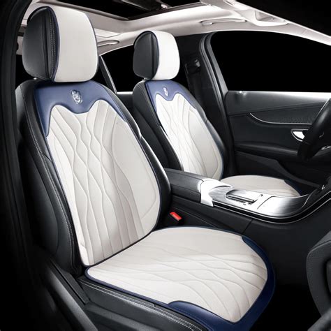 자동차 시트 커버 아이스 실크 화이트 블루 인테리어 액세서리 시트 커버 메르세데스 벤츠 Bmw 도요타 Vw 포드 레인지 로버