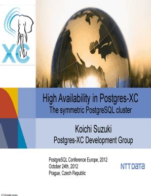 Fillable Online Wiki Postgresql High Availability In Postgres XC
