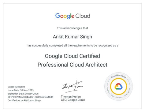 Ankit Singh On Linkedin Professionalcloudarchitect Cloudtechnology Achievementunlocked… 19