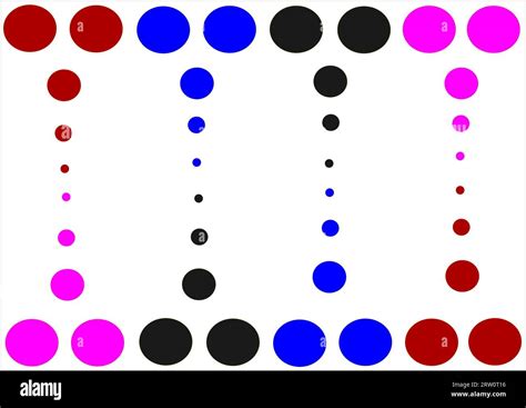 Circles In Different Sizes And Colours Background Illustration Stock