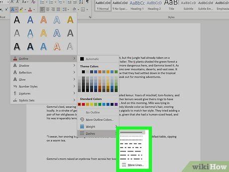 4 Ways To Make Outline Text In Microsoft Word