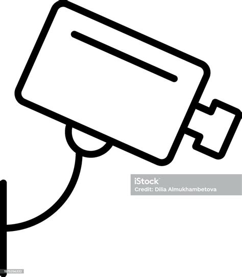 광고를 위한 영상 감시 벡터 선 표시 웹 사이트 서점 상점 상점에 적합합니다 최소한의 윤곽선 스타일로 편집 가능한 획 0명에 대한 스톡 벡터 아트 및 기타 이미지 Istock