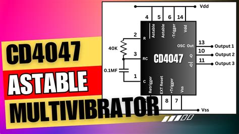 Cd4047 Astable Circuit Diagram Youtube Cd4047 Astable Circuit Diagram Youtube