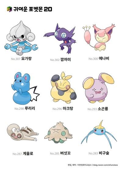 [이펀 색칠도안] 귀여운 포켓몬 모음 색칠하기 무료 인쇄 도안 20 네이버 블로그