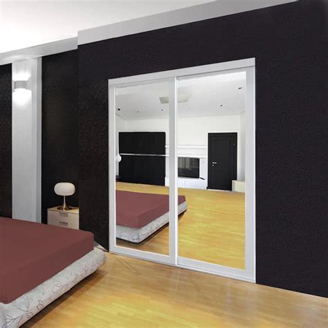 Reliabilt 9700 Series Northwood 72 In X 80 In White Mirrorpanel Mirrored Glass Prefinished Pine