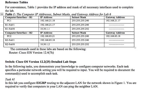 Solved 1a Configure The Hostname For Your Routers R1