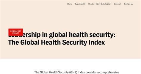 Global Health Security Index