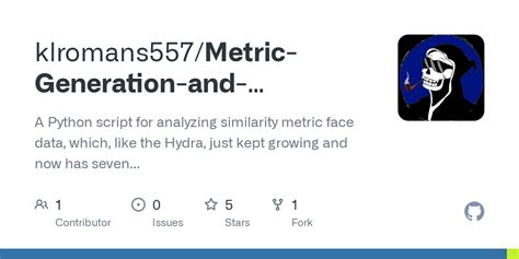 Github Klromans557metric Generation And Analysis Suite A Python Script For Analyzing