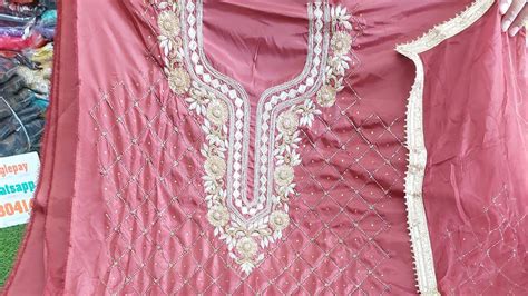 🌹हैंडवरक के प्योर चुन्नी के पार्टीवियर सुट🌹18 August 2023☎️order No 99916 80414 Youtube