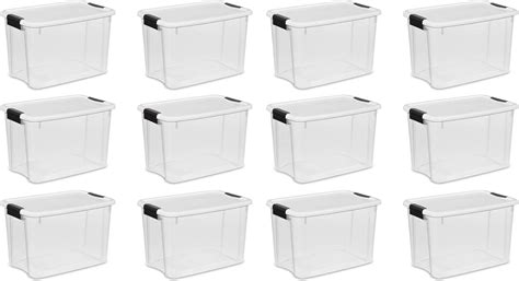 Sterilite Ultra Clear Storage Bin With Gray Lid 70qt At Abbey Bracy Blog
