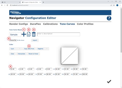 Tone Curves Xitron Support