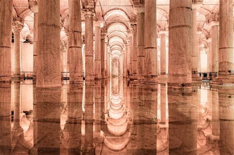 Premium Photo Basilica Cistern Ancient Byzantine Underground Water Reservoir With Stone